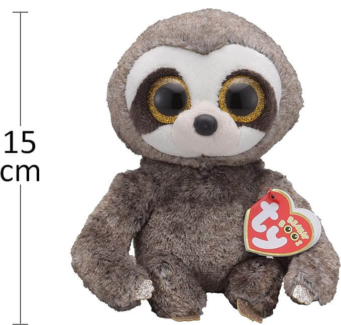 TY Beanie Boos Medium Dangler Grey Sloth | Cogs Toys & Games Ireland
