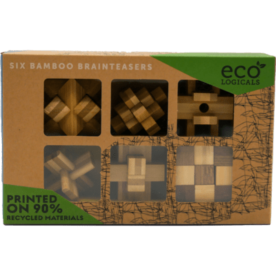 Ecologicals 6 Pack - Bamboo Puzzles | Cogs Toys & Games Ireland