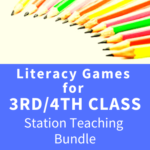 Literacy Games for 3rd & 4th Class - English Station Teaching Bundle ...