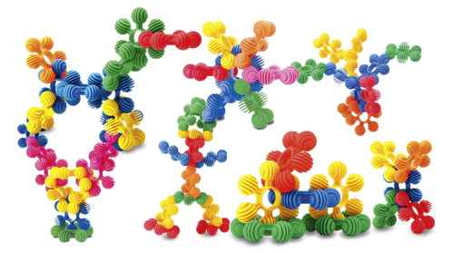 Interstar Construction Set - Bumper Pack of 96 Vibrantly Coloured Ring