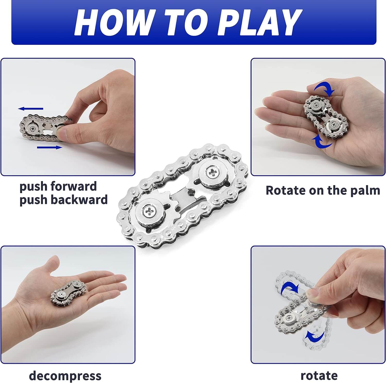 Chain Fidget Spinner | Cogs Toys & Games Ireland