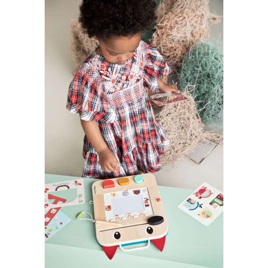 Magical Slate Louis the Wolf Janod | Cogs Toys & Games Ireland