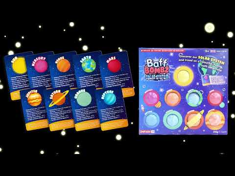 9 x Solar System Bath Bombs Gift Set | Cogs Toys & Games Ireland