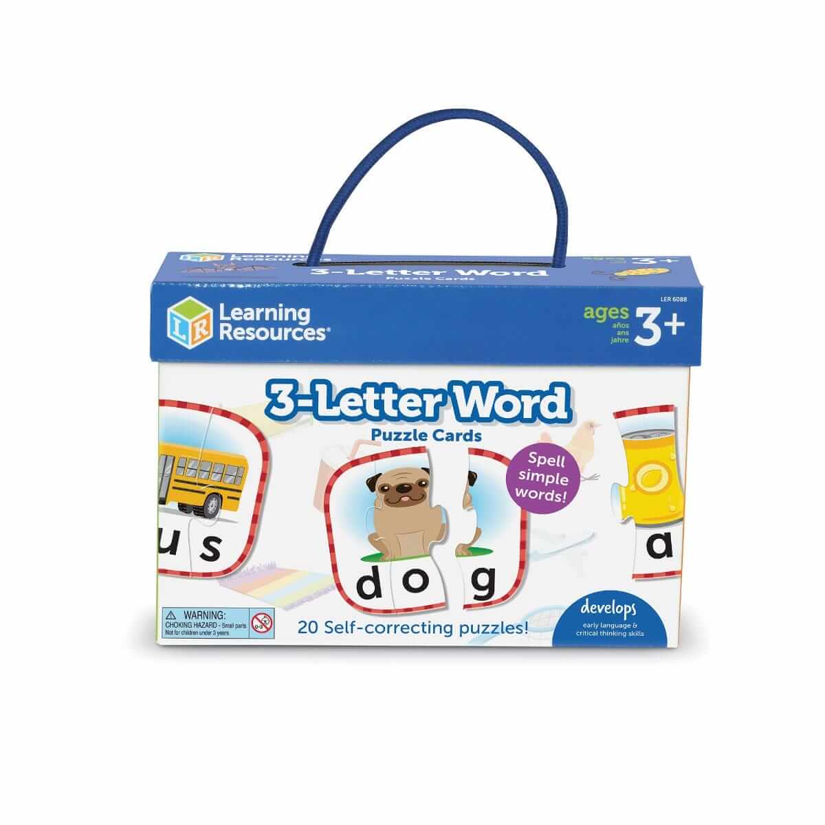 3-Letter Word Puzzle Cards | Cogs Toys & Games Ireland