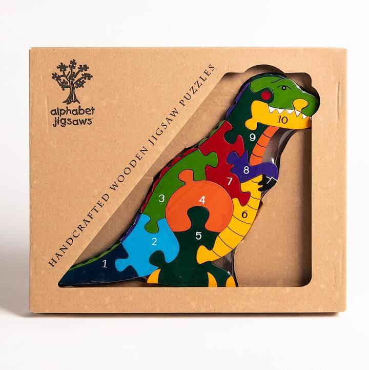 Number T-Rex Jigsaw Puzzle | Cogs Toys & Games Ireland