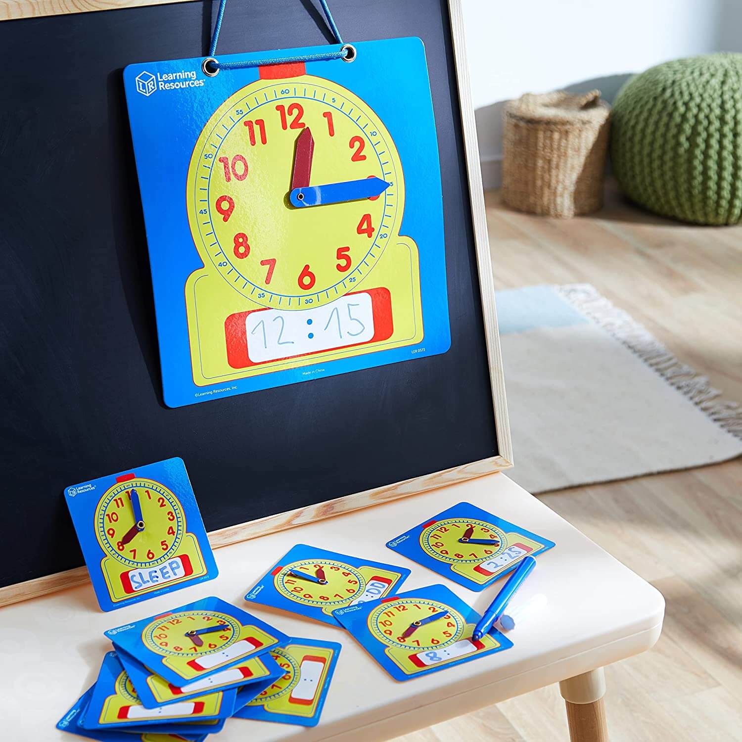 Write On Wipe Off Classroom Clock Set - Learning Resources | Cogs Toys ...