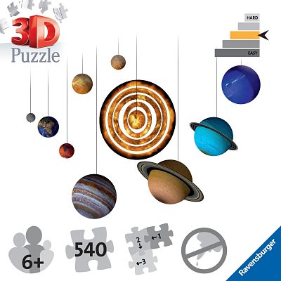 Ravensburger Planetary Solar System 3D Jigsaw Puzzles | Cogs Toys ...
