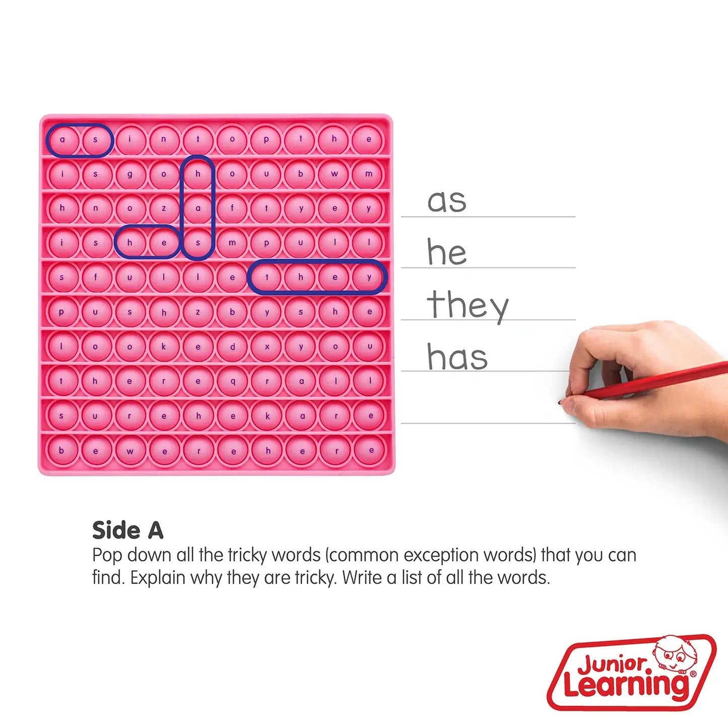 Junior Learning Tricky Word Search Bubble Board | Cogs Toys & Games Ireland