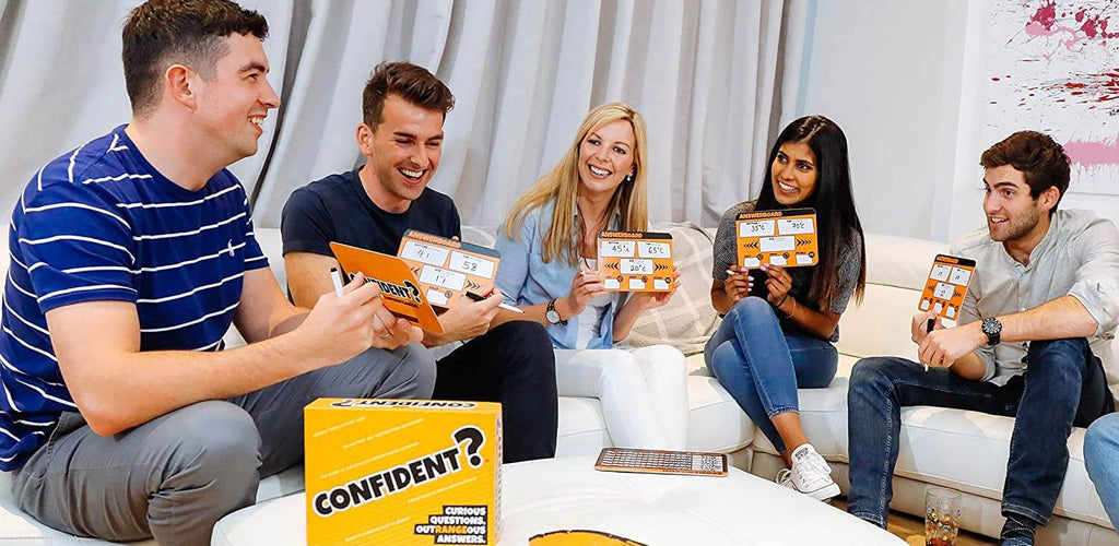 CONFIDENT? Party Game - A Quiz Game with a Brilliant Twist - Adults, K