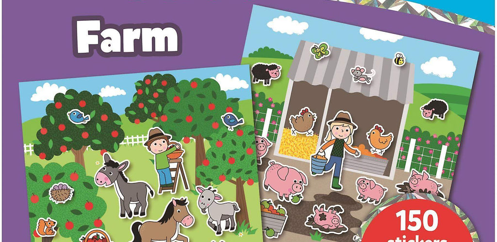 Reusable Sticker Book Farm