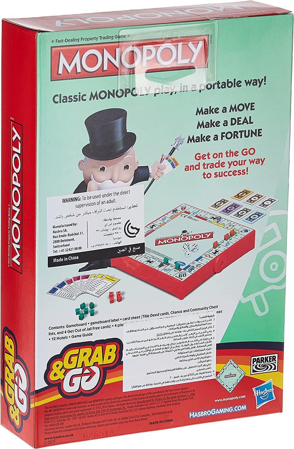 Monopoly Grab & Go | Cogs Toys & Games Ireland