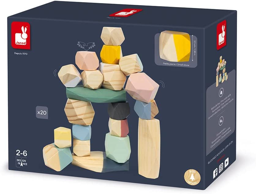 Wooden stacking Stone | Cogs Toys & Games Ireland